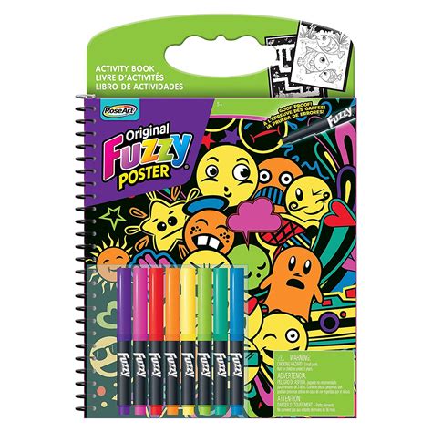 Rose Art Original Fuzzy Poster 8 Page Activity Book Radar Toys