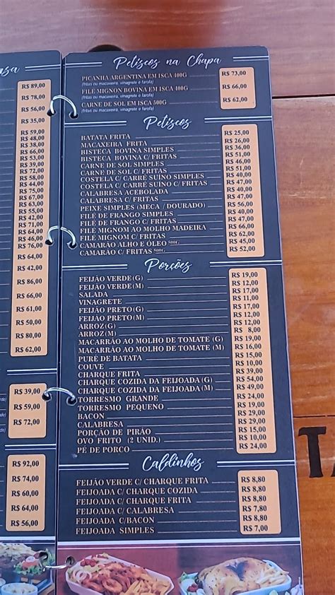 Menu em Feijoada do João restaurante João Pessoa