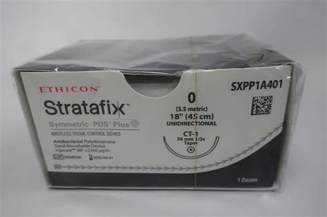 New Ethicon Sxpp1a401 Stratafix Symmetric Pds Plus Absorbable Triclosan