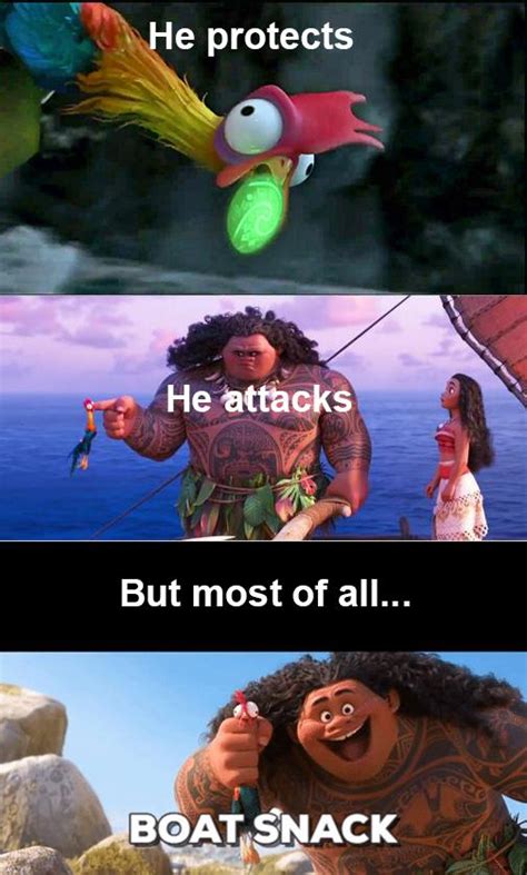 Boat Snack Protec Attac Meme Heihei Version Rmoana