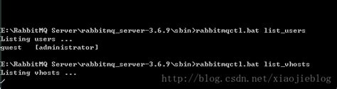windows环境下 rabbitmq 安装时创建用户流程命令 rabbitmq 3 6 9 添加用户 csdn博客