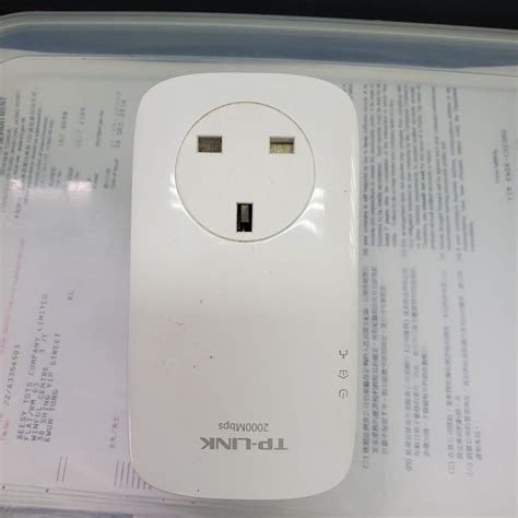 TP Link AV2000 2 port Gigabit Passthrough Power Liner Apdapter 電腦科技