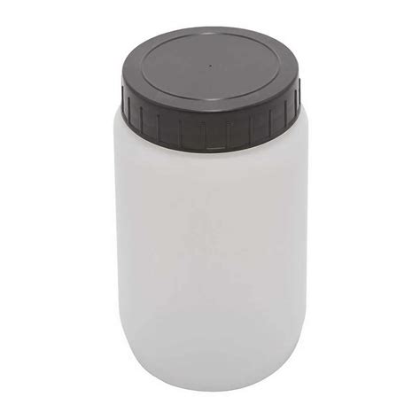 Polyjar Natural 1000ml Un Sdo Round Jar Including Lid