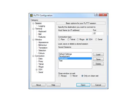 Putty — скачать бесплатно Ssh клиент на русском языке для Windows