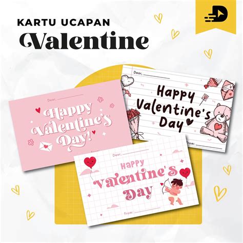 Jual Kartu Ucapan Valentine Kartu Valentine Shopee Indonesia