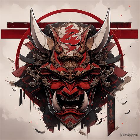 Oni Mask Ai Art Aiart Digitalart Artwork Artworks Aiartwork