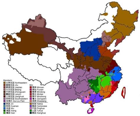 Dialects Of China R MapPorn