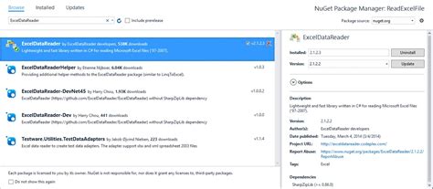 How To Read An Excel File In C
