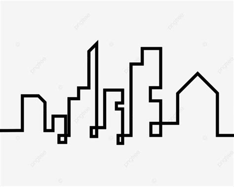 現代城市天際線 城市剪影 平面設計中的矢量圖 真正向量圖案素材免費下載，png，eps和ai素材下載 Pngtree