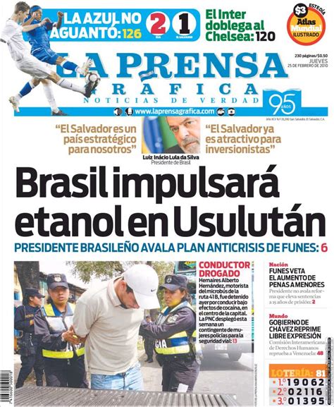 Periódico La Prensa Gráfica El Salvador Periódicos De El Salvador
