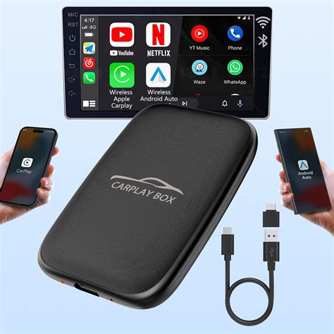 2 In 1 Wireless Carplay Adapter And Android Auto Wireless Adapter For Factory