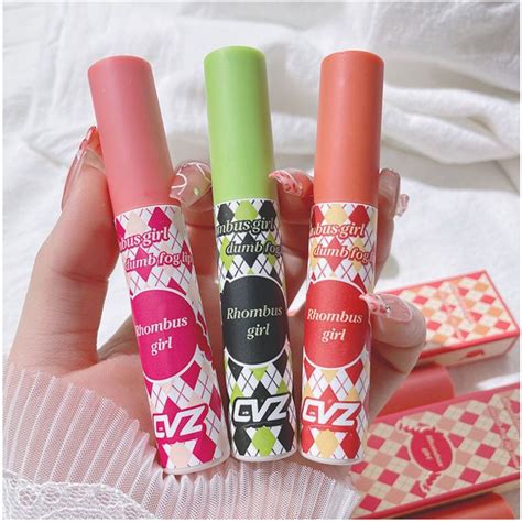 Cvz菱形少女哑光唇泥 Rhombus Girl Dumb Fog Lip Mud Shopee Malaysia