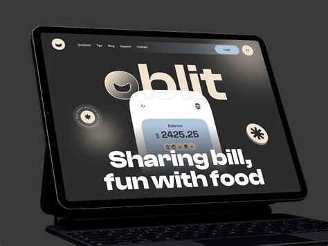 Split Bill App Landing Page UI Design On Behance