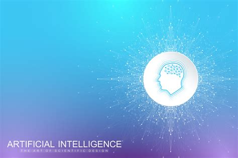 인공 지능 로고입니다 인공 지능 및 기계 학습 개념입니다 벡터 기호 Ai 신경망 및 다른 현대 기술 개념 기술 공상 과학 개념입니다 개념에 대한 스톡 벡터 아트 및 기타