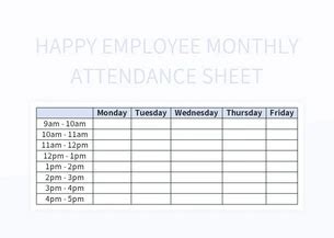 Streamline Attendance Monitoring With A Printable Employee Tracker