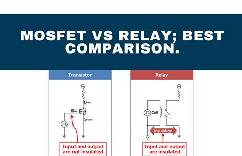 Mosfet Vs Relay Best Comparison Relay Comparison Knowledge