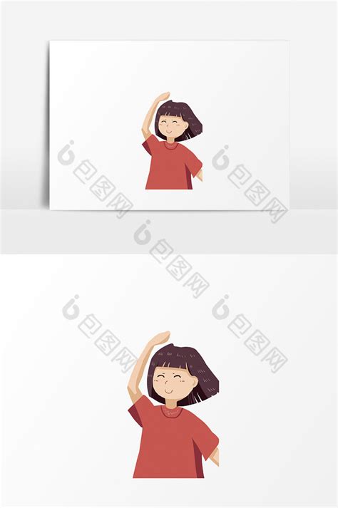 女孩插画图片 包图网