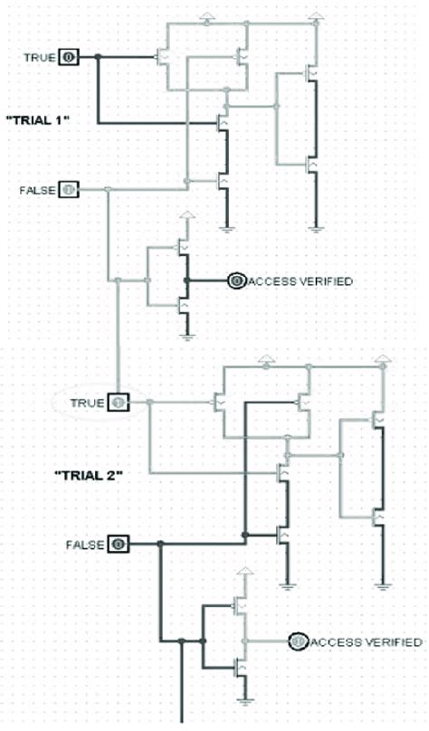 Cmos Transistor Circuit Wherein The Access Was Verified In The First