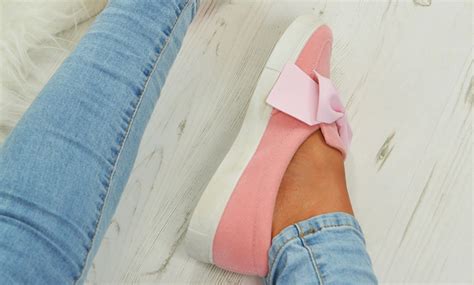 Womens Bow Sneakers Groupon