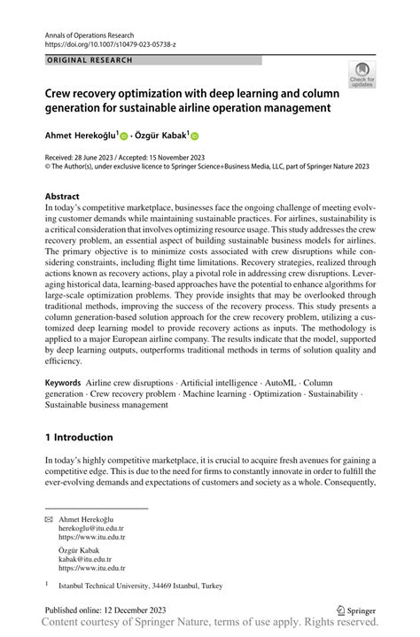 Crew Recovery Optimization With Deep Learning And Column Generation For