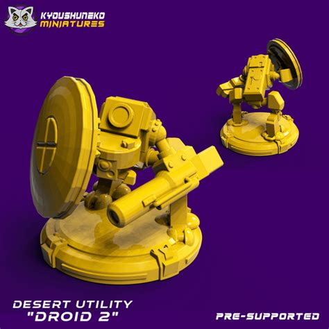 3d Printable Desert Utility Droid 2 By Kyoushuneko Miniatures
