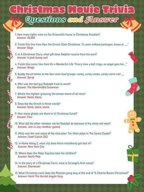 Christmas Trivia Questions 15 Free Pdf Printables Printablee