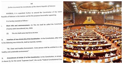 Constitution 26th Amendment Draft Bill [complete Pdf Copy] Pakistan Observer