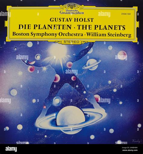 Vintage Vinyl Record Cover Gustav Holst The Planets Boston Symphony