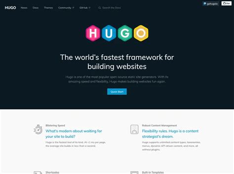 Hugo By Gohugoio A Hugo Template Built At Lightspeed