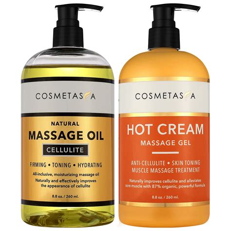 Anti Cellulite Massage Oil And Hot Cream Massage Gel Cosmetasa