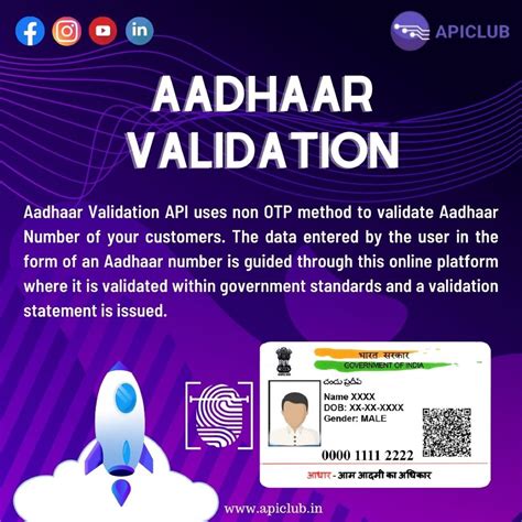 Aadhaar Aadharvalidation Api Apidevelopment Apiintegration Apiclub®