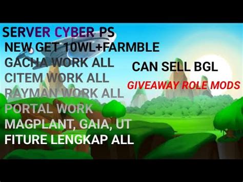 GIVEAWAY ROLE CAN SELL BGL GROWTOPIA PRIVATE SERVER TERBARU 2023 GTPS TERBARU YouTube