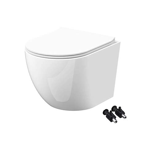 Grohe 1 13m Concealed Frame Cistern Set And Bubly Bathrooms™ Rimless D Shape Wall Hung Toilet