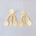 Indian Artisan Hand Crafted Brass Chandelier Earrings K Gold Plated Earrings Plain Designer