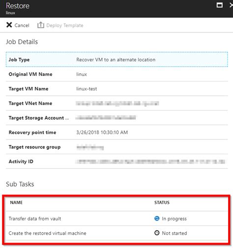 Can T Restore A Vm From A Disk Backup In Azure Stack Overflow