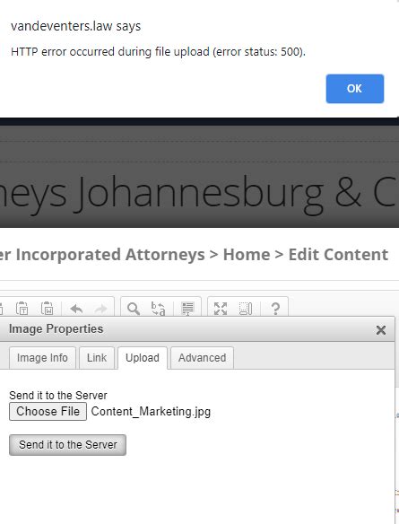 error occurred during file upload error status 500 · issue 4555 · dnnsoftware dnn