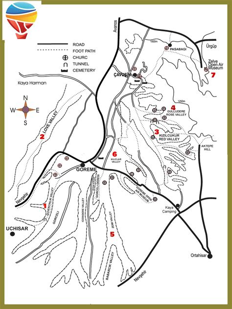 Карта долин каппадокии на русском языке 86 фото