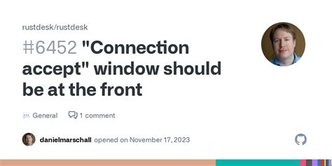 Connection Accept Window Should Be At The Front · Rustdesk Rustdesk