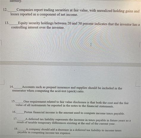 Solved Question I True And False The Normal Balance Of The Chegg