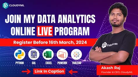 Dataanalytics Liveprogram Cloudyml Datascience Datavisualization Akash Raj