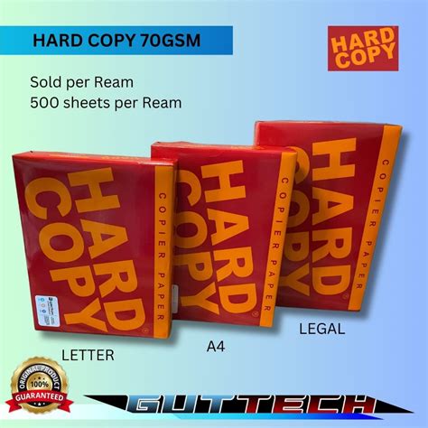 Hard Copy Copier Paper Gsm Shopee Philippines