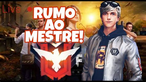 🔴free Fire🔴 Ao Vivo Pegando Mestre Solo Youtube
