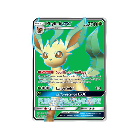 Phyllali GX Ultra Rare Pv 200 Pv 139 156 Soleil Et Lune Ultra Prism