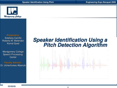 Ppt Speaker Identification Using A Pitch Detection Algorithm
