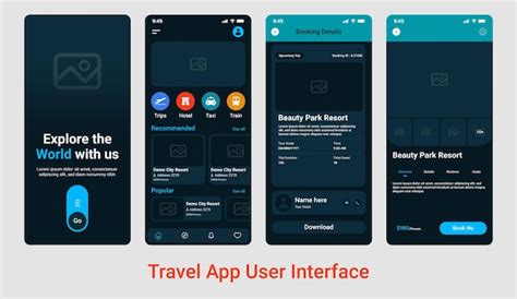Шаблон дизайна пользовательского интерфейса приложения для Android и Ios Премиум вектор