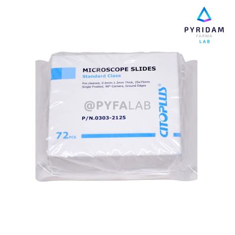 jual microscope slides object glass single frosted 72pcs shopee
