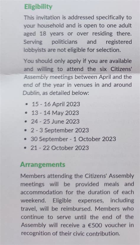 Anyone Else Get A Citizens Assembly Invite Rireland