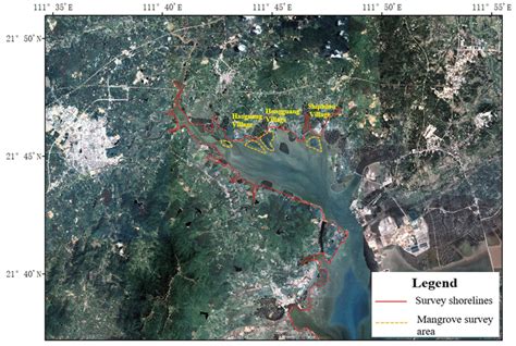 Geographic Location Of The Survey Shorelines And Survey Plots