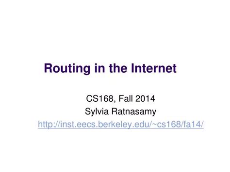 PPT Routing In The Internet PowerPoint Presentation Free Download ID