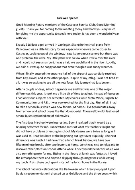 Write My Farewell Speech Farewell Speech For A Retiring Teacher By A